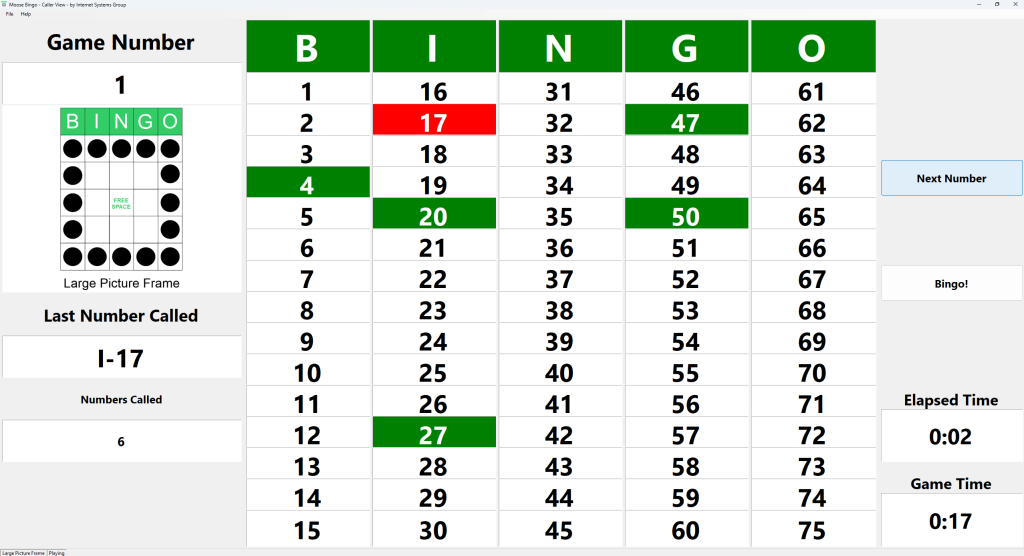 Moose Bingo! - MooseEntry.com