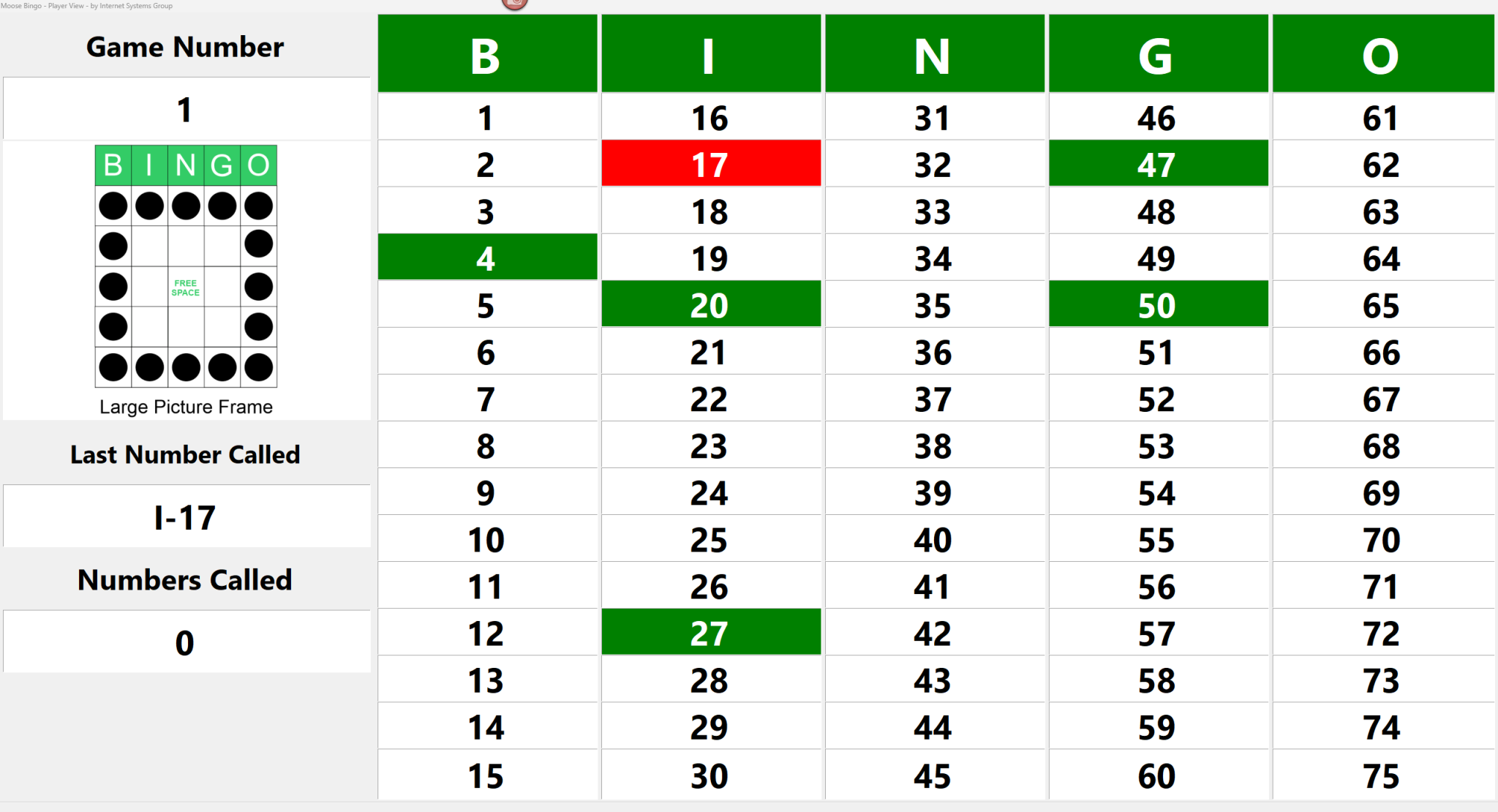 Moose Bingo! - MooseEntry.com
