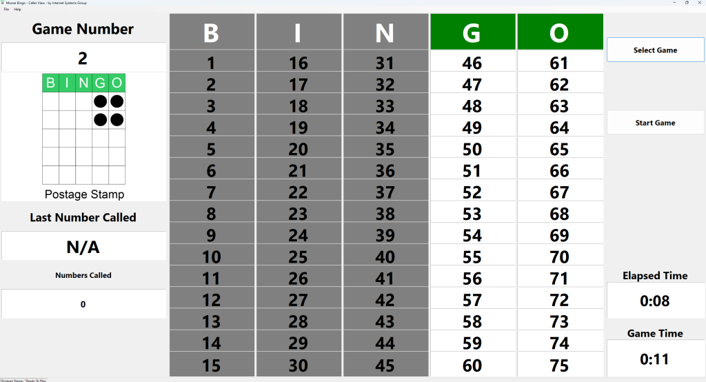 Moose Bingo! - MooseEntry.com